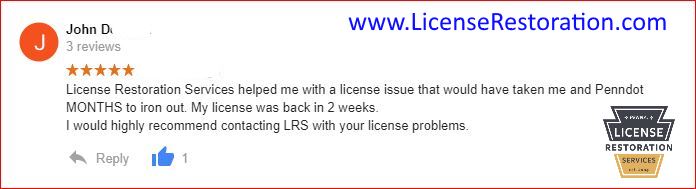 John PA Suspended License Restored - Copy • License Restoration Services, Inc.